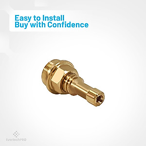 EveretchPRO 910-392 Hot/Cold Compression Stem with Bonnet for Faucets, Brass
