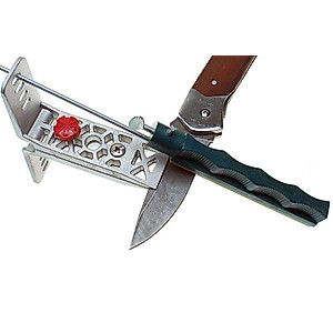 Lansky Natural Arkansas Sharpening System: Natural 3-Stone Arkansas Knife Sharpening Kit with Honing Oil- LKNAT