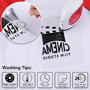 CAREGY Heat Transfer Vinyl HTV Rolls Iron on Vinyl for T Shirts 12in.x12ft.(Black)