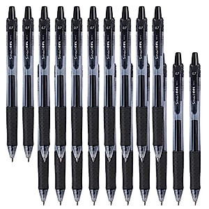 Smart Color Art 45 Pack Black Gel Pens, Retractable Medium Point Gel Ink Pens Smooth Writing for School Office Home, Comfort Grip