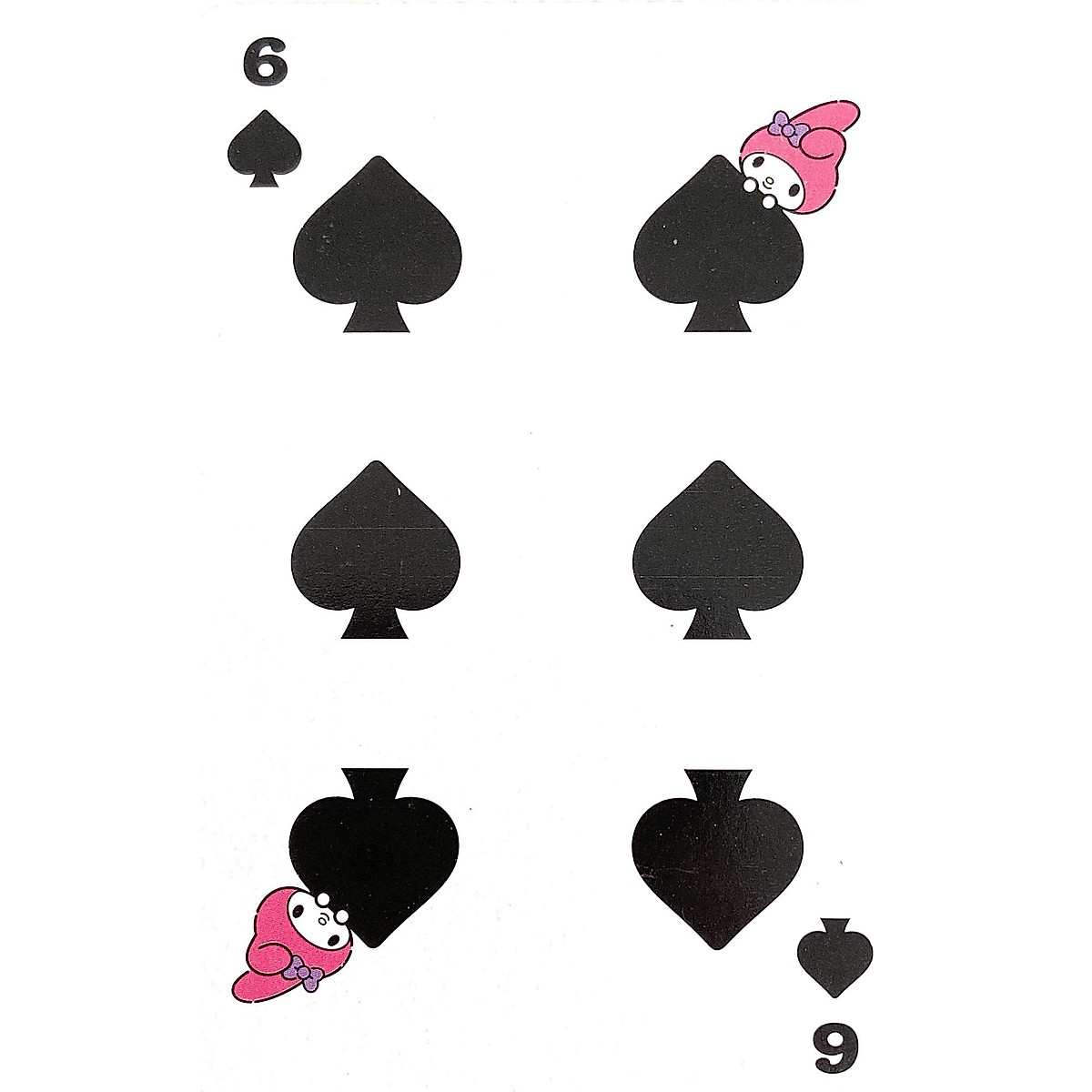 Sanrio Characters Playing Card Hello Kitty, Little Twin Stars, My Melody, Cinnamoroll, Pompompurin, Pochacco 3.5in x 2.4in x 0.7in with Paper case