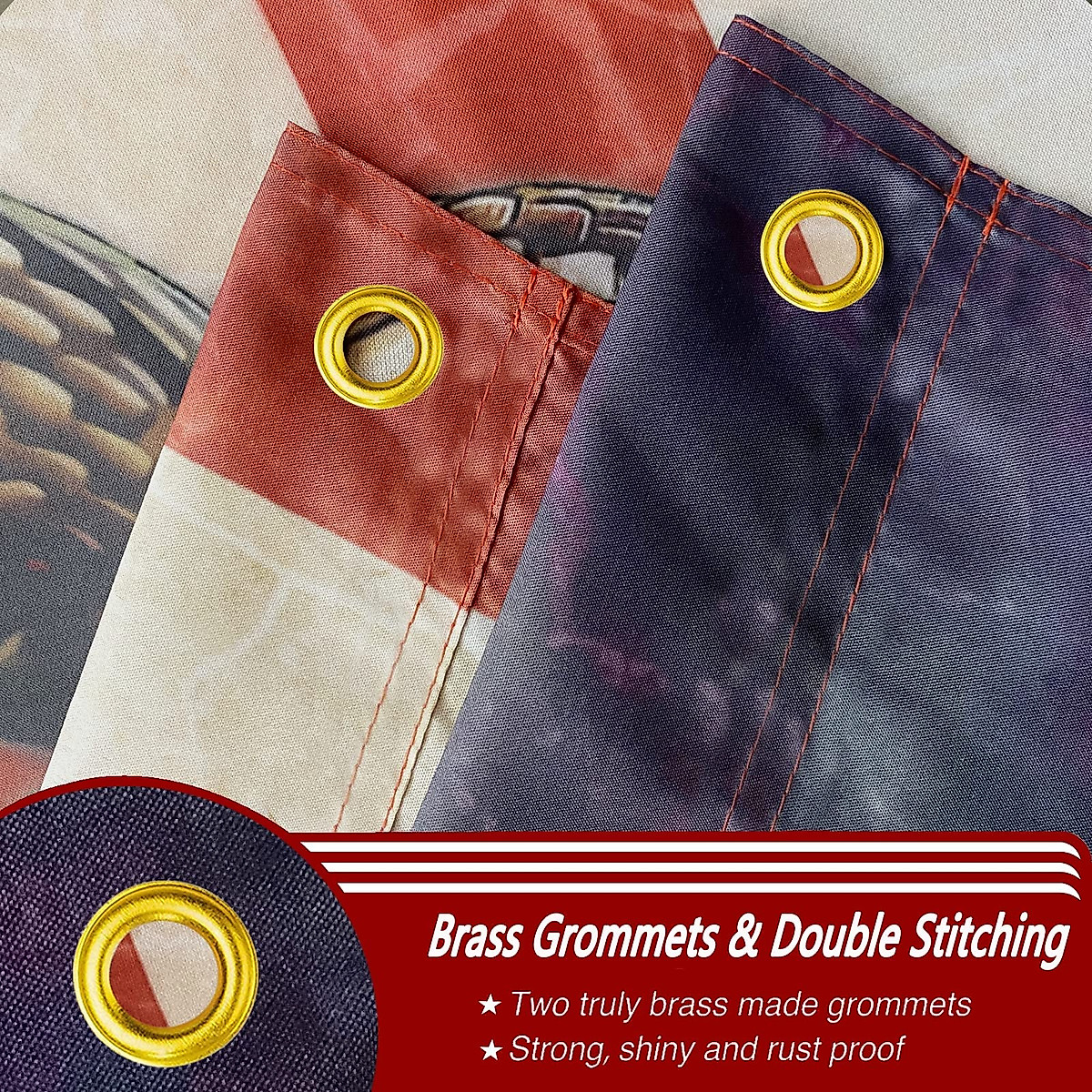 Hnjgno Dont Tread On Me Flag We The People 3x5 Ft 1776 Retro American Polyester Double Sided Mirror Printing Outdoor House Patriotic Banner Decorate Yellow (SRF-054)