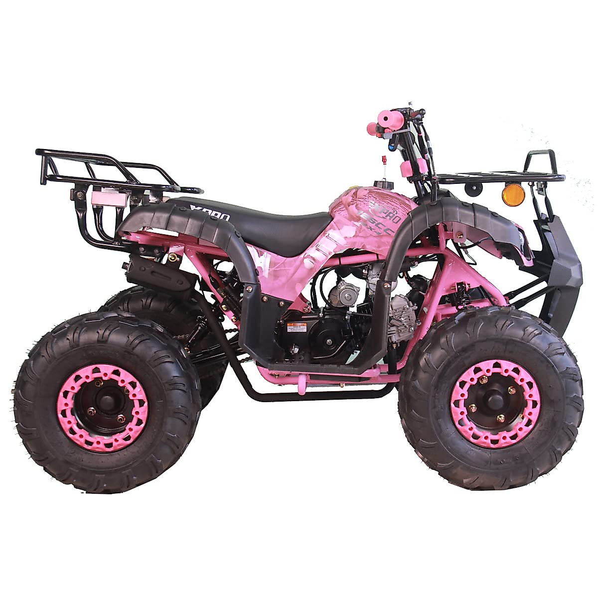 X-PRO ATV 4 wheelers for Sale 125cc ATV Quad Four Wheelers Youth ATV 4 wheelers with Remote Control (Pink Camo)
