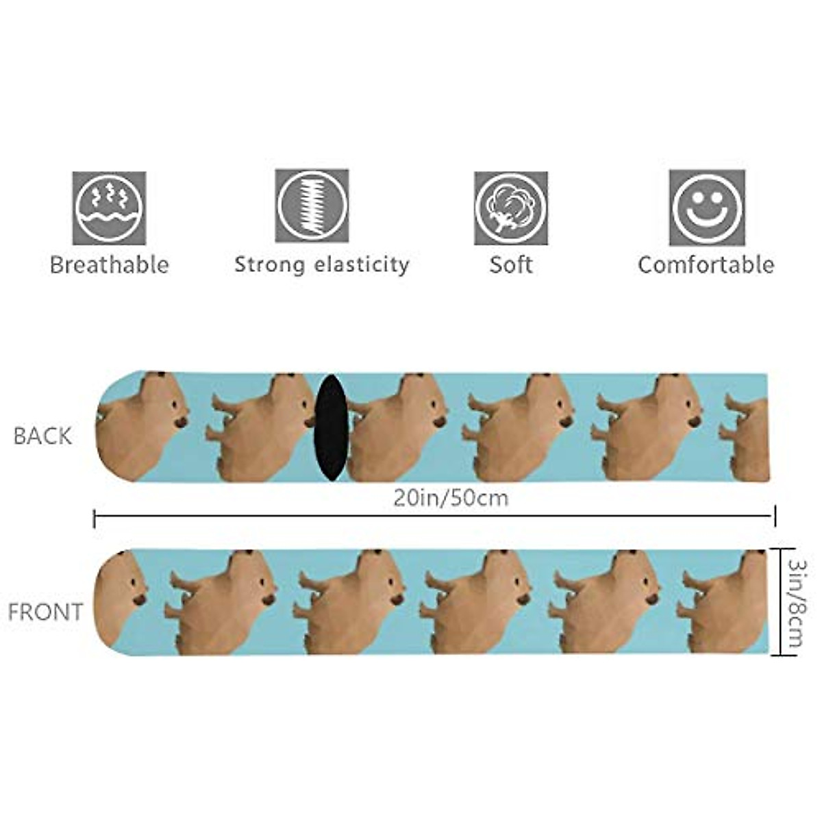 antfeagor Capybara Printable Athletic Tube Stockings Women Men Classics All-Season Cotton Crew Work Socks Sport