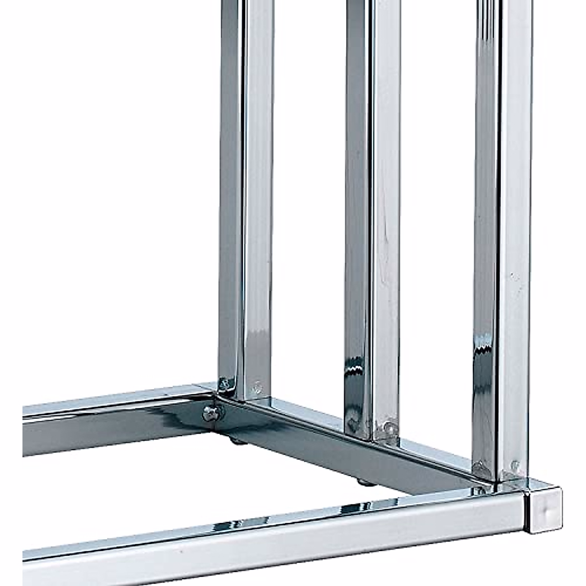 Freestanding Towel Rack, 3 Tier Metal Towel Bar Stand, Silver-Tone Chrome Plated by Madison Home Products