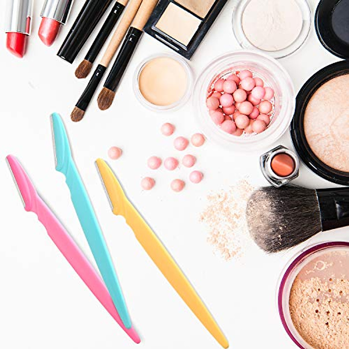 FEPITO Eyebrow Razor Shaper Shavers Trimmers for Women and Men Face Hair Removers Multipurpose Exfoliating Face Razor