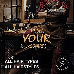 SUPRENT® Professional Hair Clippers for Men, Hair Cutting Kit & Zero Gap T-Blade Trimmer Combo, Cordless Barber Clipper Set with LED Display for Mens Gifts (Silver)