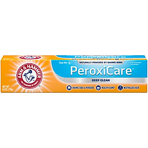 ARM & HAMMER Peroxicare Toothpaste – Clean Mint- Fluoride Toothpaste , 6 Ounce (Pack of 6)