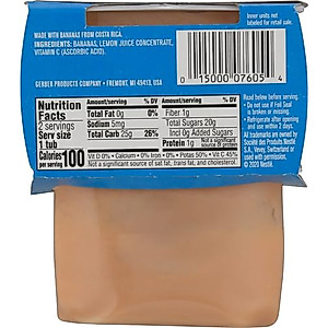Gerber Baby Food Banana Puree, 4 Oz, 2 Pack Tubs