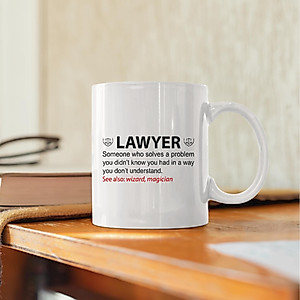 Law Meaning Definition Gift for Lawyers 11oz 15oz White Coffee Mug