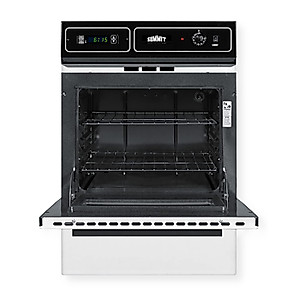 Summit Appliance WTM7212KW 24" Wide Gas Wall Oven with Electronic Ignition, Digital Clock/Timer, Interior Light, Lower Broiler Compartment