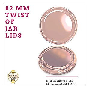 82 mm Spare Lids For Pickle and Larger Jars/Multipurpose (Twist Off Lid) (10, Bronze)
