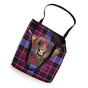 HiGHLaND CoW PRiNT ANiMaL PRiNT ' OLiVeR oN TaRTaN ' Tote Bag