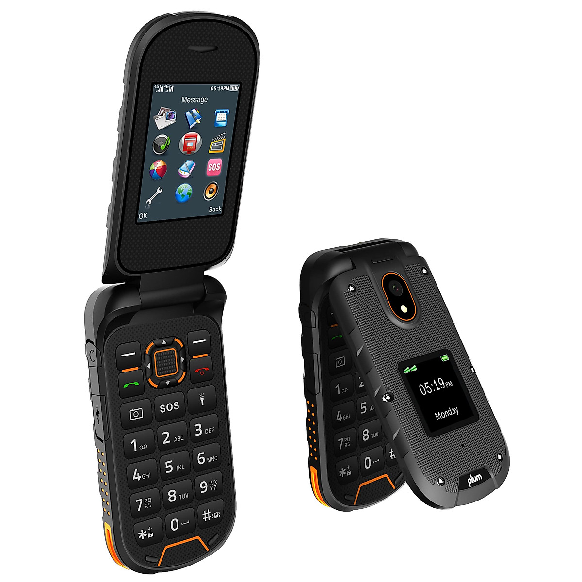 Plum RAM Plus 4G Volte Unlocked Rugged Flip Phone 2022 Model ATT ...