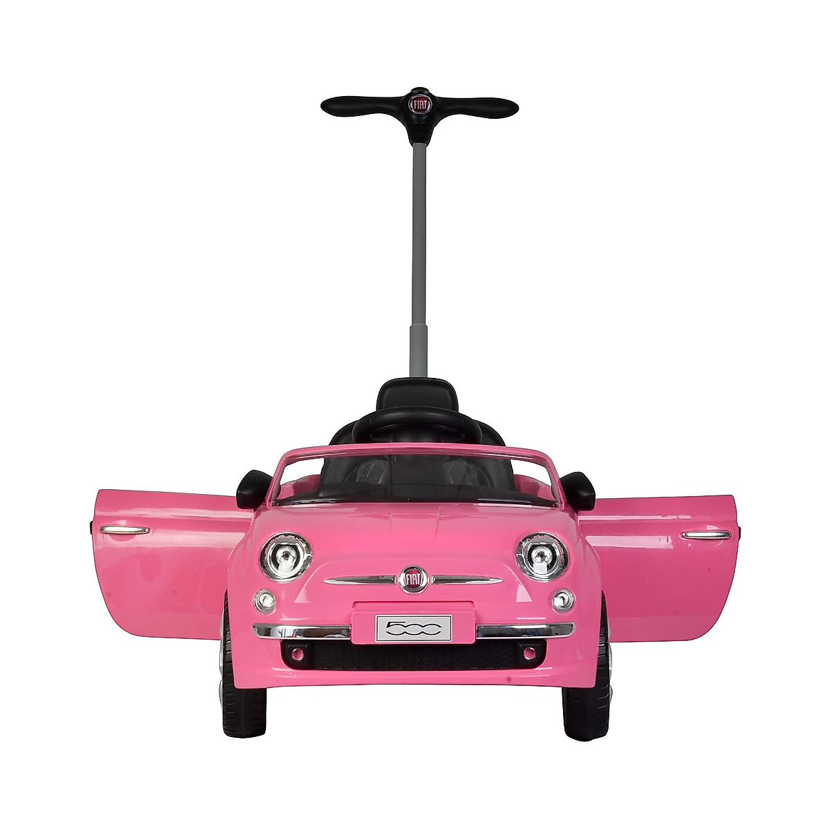 Best Ride On Cars Fiat 500 Push Car, Pink