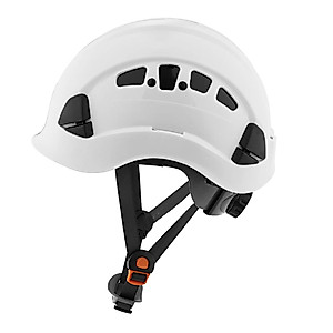 Jackson Safety CH400V Climbing-Style Hard Hat - Vented Construction Helmet with Chin Strap & Cup - ANSI Z89.1 & OSHA Compliant - (Multiple Colors)