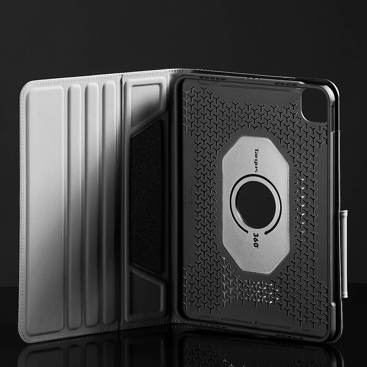 Targus Case for iPad Air 11-inch (M2), Pro 11-inch 4th gen. (2022), iPad Pro 11-inch (3rd, 2nd and 1st gen.) and iPad Air (5th and 4th gen.) 10.9-inch, VersaVu Classic Rotating Case - Black (THZ867GL)