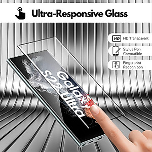Cbus Wireless [2-Pack] Glass Screen Protector for Samsung Galaxy S22 Ultra