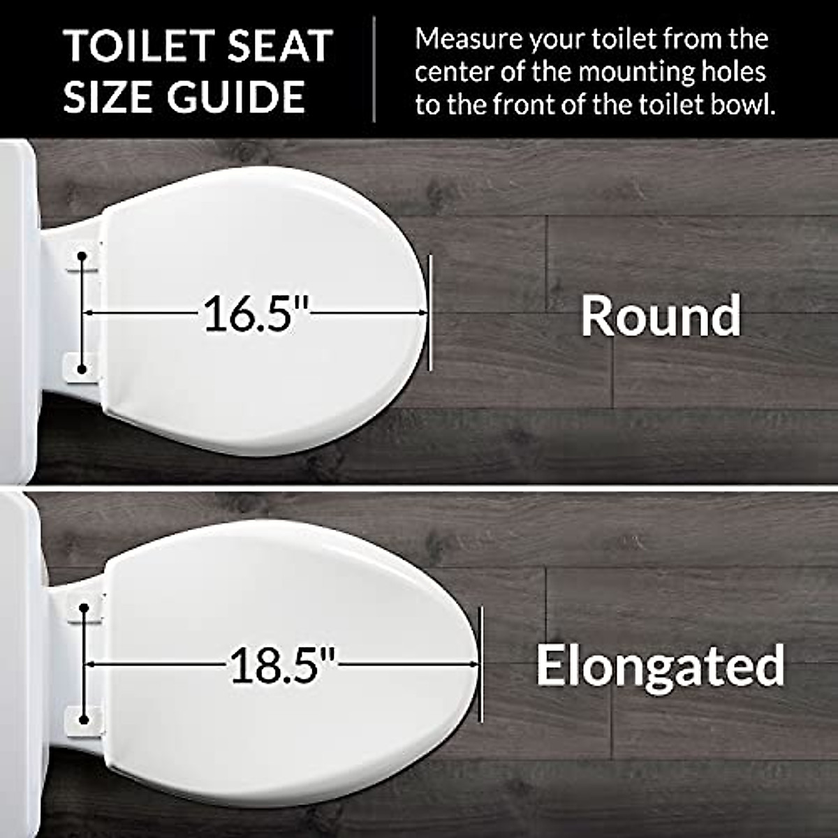 MAYFAIR 1887SLOW 000 Affinity Slow Close Removable Toilet Seat that will Never Loosen, Providing the Perfect Fit, ELONGATED, Long Lasting Solid Plastic, White