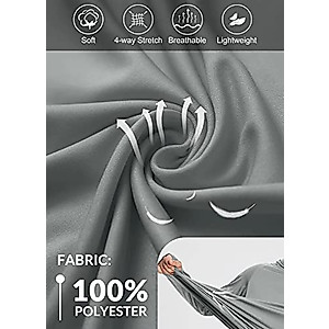 BALEAF Mens Swimwear Sun Protection Hoodie Shirt UPF 50+ Long Sleeve UV SPF T-Shirts Rash Guard Fishing Swimming Lightweight, Large, Style 1-Gray