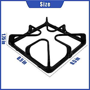 WB31K10034 Burner Grate Compatible with GE Gas Stove Range, 8.5 X 8.5 inches Grate Replacement Parts for General Electric Gas Stove Top Surface Grate Cast Iron Rack Set 4 Packs