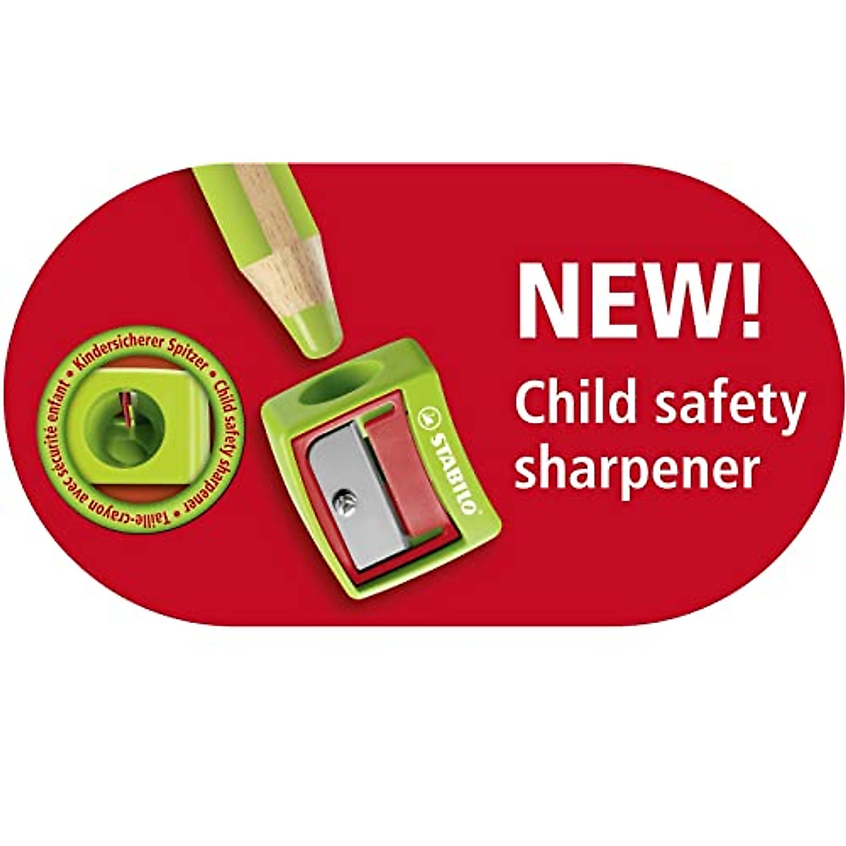 Multi-talented Pencil - STABILO woody 3-in-1 - Sharpener