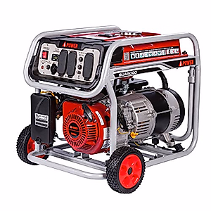A-iPower SUA5000 5000 Watt Portable Generator Small Gas Powered For Jobsite, RV, and Home Backup Emergency