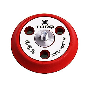 Torq BUFLC_200 R5 Dual-Action Backing Plate with Hyper Flex Technology, Red (3 Inch)