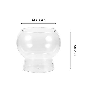 OSALADI Shampoo Hose Glass Dessert Bowl Ice Cream Cups Sundae Bowls Cute Globe Dessert Cups for Parfait Fruit Salad Snack Cocktail Party Trifle Bowl