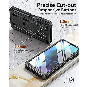 SOiOS for Motorola Moto G-5G 2022 Case: Drop Proof Sturdy Protection Phone Cover with Kickstand Military Grade Rugged Shockproof TPU Matte Textured(NOT 4G)