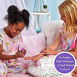 Barbie Cosmetic Case by Horizon Group USA, DIY Beauty Kit for an at-Home Spa Day, Create Your Own Face Sheet Masks, Nail Art & Body Glitter, Includes Reusable Storage Case with Removable Tray