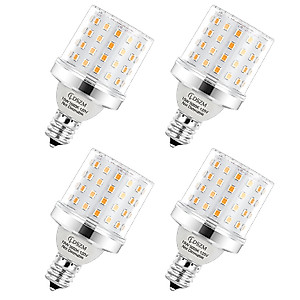 E12 LED Light Bulb 120W Equivalent 1200Lumen 3000K Warm White 15W LED Corn Light Bulb Super Bright G45 LED Bulb Non-Dimmable Ceiling Fan Light Bulbs, E12 Small Base Candelabra LED Light Bulbs, 4 Pack