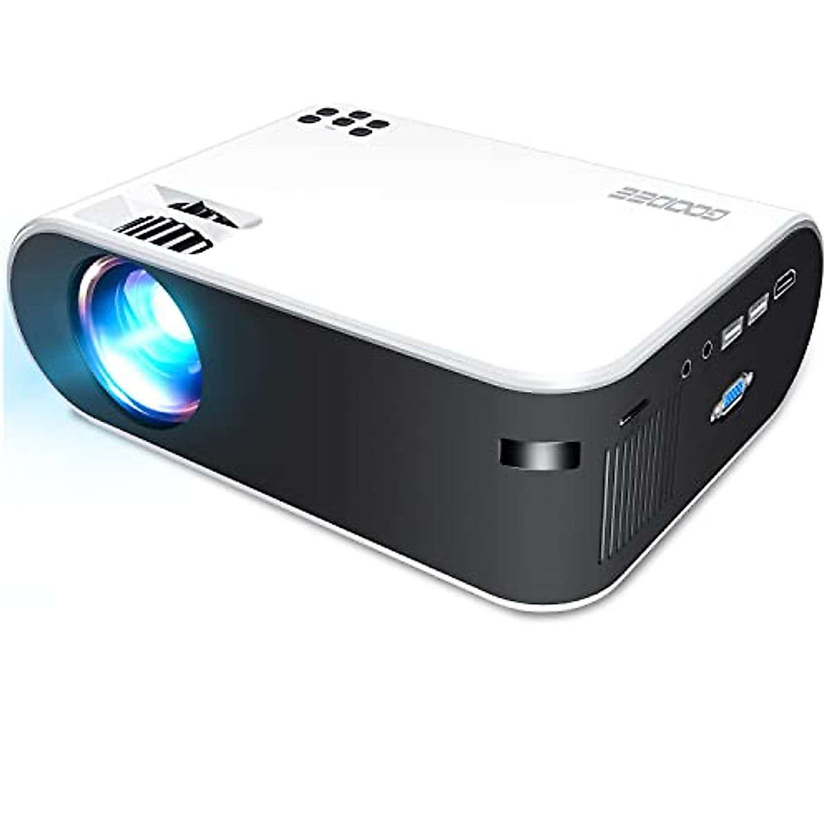 AMEELA Projector, 2023 Upgraded Mini Projector, 8500 lumens Multimedia Home Theater Video Projector, Compatible with Full HD 1080P HDMI, USB, VGA, AV, Smartphone, Pad, TV Box, Laptop