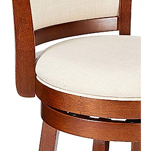 Christopher Knight Home Mallik Fabric Swivel Armless Barstool, Beige