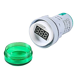 DIANN 2pcs AC Voltage Display AC 60-500V Digital Voltmeter LED Display Voltage Meter Monitor 110V 220V Detetor Red Green