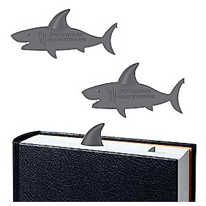 2Pcs Shark Bookmark Cute Page Marker by Taygate Design