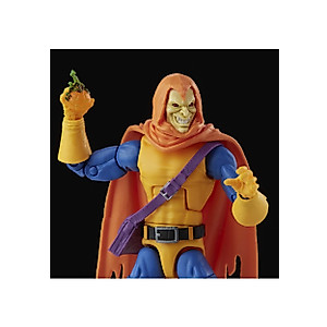 Spider-Man Marvel Legends Series 6-inch Hobgoblin Action Figure Toy, Toy Biz Inspired Design, includes 3 Accessories: Glider, Pumpkin Bomb, Satchel