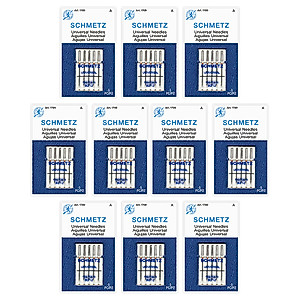 50 Schmetz Universal Sewing Machine Needles -  Size 80/12 - Box of 10 Cards
