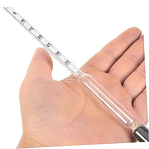 CHILDWEET Hydrometer Mud Making Supplies Petroleum Meter Liquid Measuring Device Liquid Tester for Liquid Measuring Tools Liquidometer Liquid Meter Measure Tool Distilling Supplies Glass