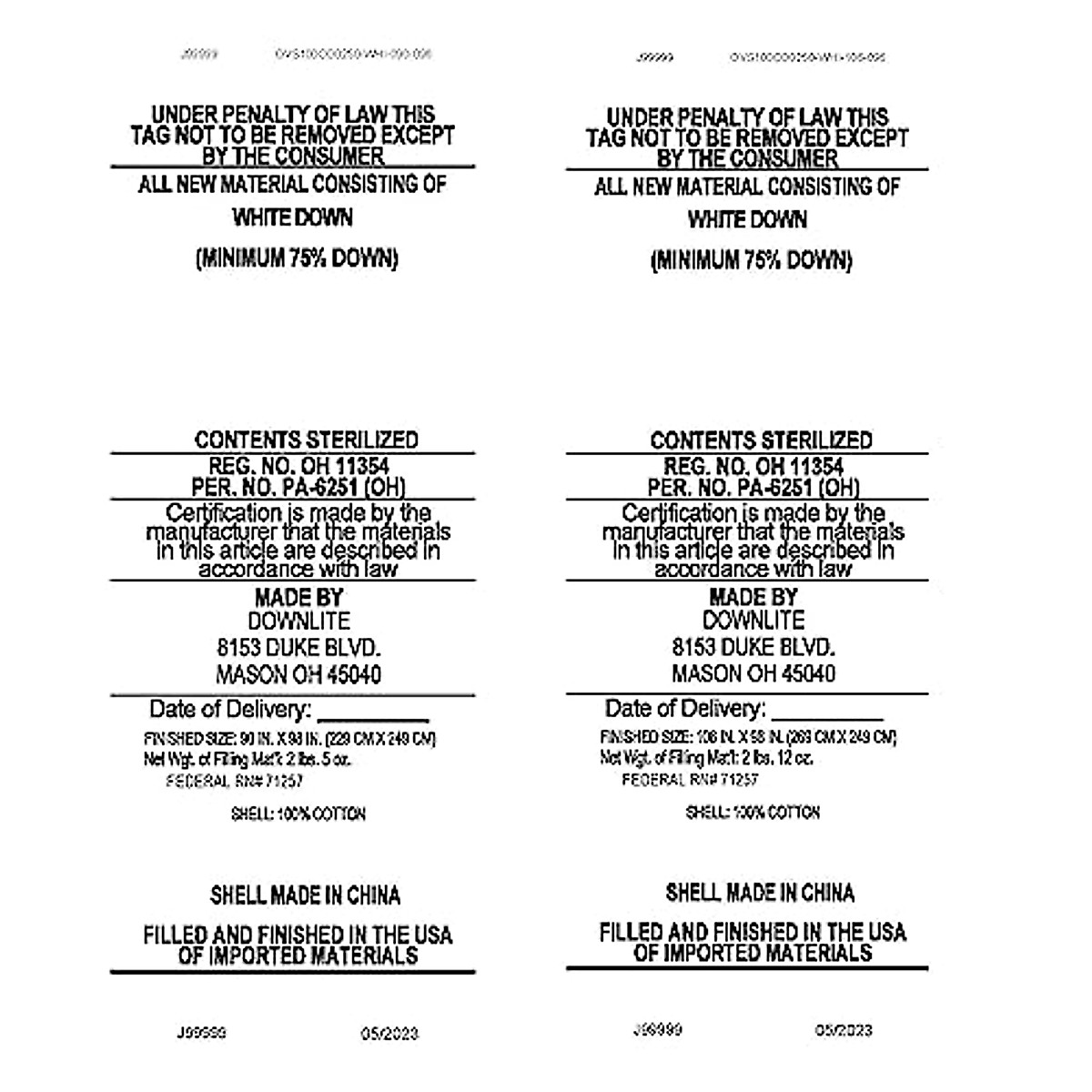 Eddie Bauer Luxury Hypoallergenic 650 Fill Power Lofty Down Comforter - 400 TC Cotton Sateen - Medium Warmth (Oversized King 108" x 98")