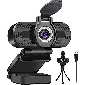 LarmTek 1080p Full Hd Webcam,Computer Laptop Pc Mac Desktop Camera for Conference and Video Call,Pro Stream Webcam with Plug and Play Video Calling,Built-in Mic