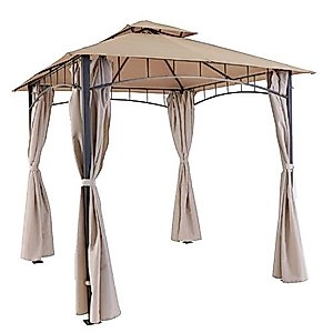 Garden Winds Replacement Canopy Top Cover Compatible with The Threshold Gazebo 10 x 10 - Riplock 350