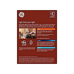 GE Relax 4-Pack 60 W Equivalent Dimmable Soft White A19 LED Light Fixture Light Bulbs