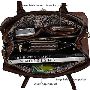 MKF Collection Satchel Bag for Women’s Crossbody Tote Handbag Top-Handle Purse