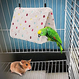 OKJHFD Pet Small Animal Hanging Hammock Ferret Hammock Cage, Hamster Rat Glider Guinea Pig Hideout Great for Playing and Sleeping