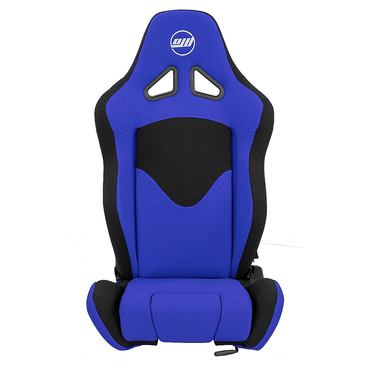 OpenWheeler SimFab Flight Simulator Seat With Seat Base Cut Out For Fighter Stick Or Helicopter Collective, blue