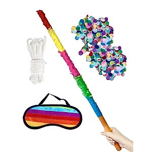 ZCFIFDGB 32-inch pinata sticks,pinata sticks that won't break,the quality is veryvery hard.kids can enjoy playing at the pinata party without worrying about it getting damaged.Pinata sticks kids love