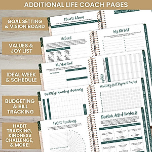 bloom daily planners 2024 Calendar Year Day Planner (January 2024 - December 2024) - 5.5” x 8.25” - Weekly/Monthly Agenda Organizer Book with Stickers & Bookmark - Make Today Count