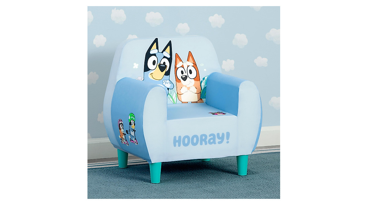 Bluey Foam Chair for Kids by Delta Children - Fun & Safe Seat
