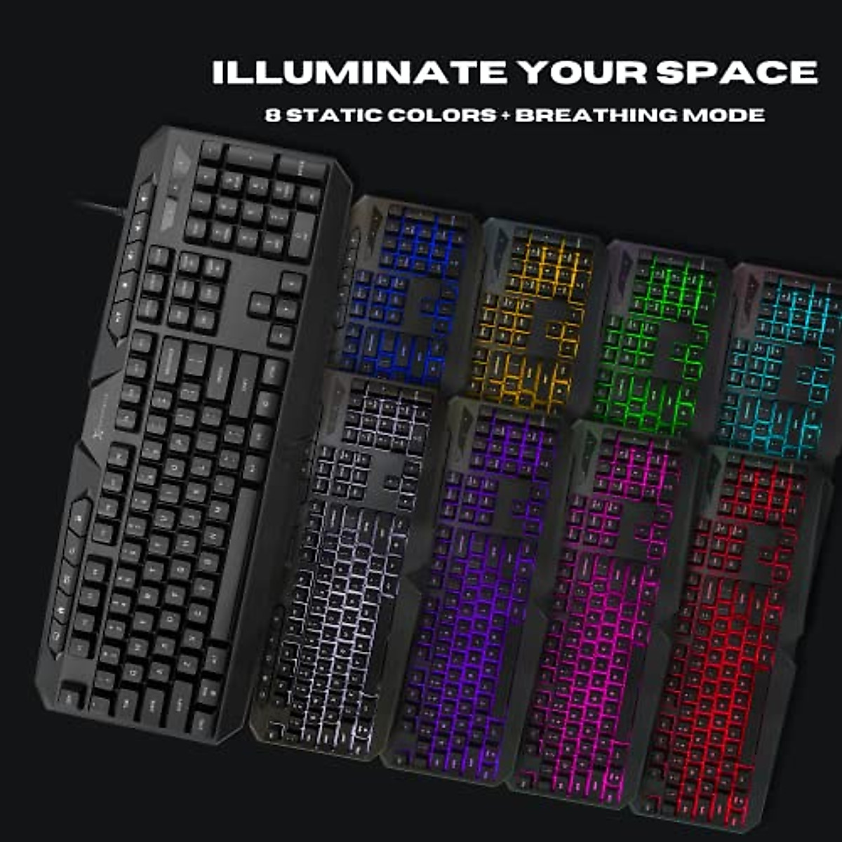 Gaming Keyboard and Mouse and Headset and Mouse Pad, X9 Performance 4 in 1 RGB Gaming Bundle Set Up to Game - Gaming Mouse and Keyboard Combo Kit Works with Xbox One, PS5, PS4